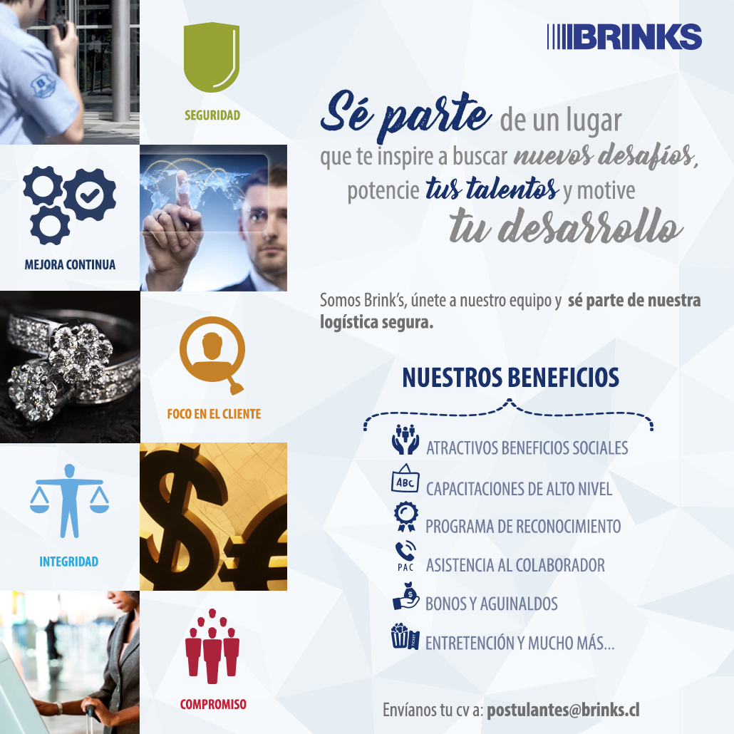 Empleos en Brinks Chile | Laborum Chile