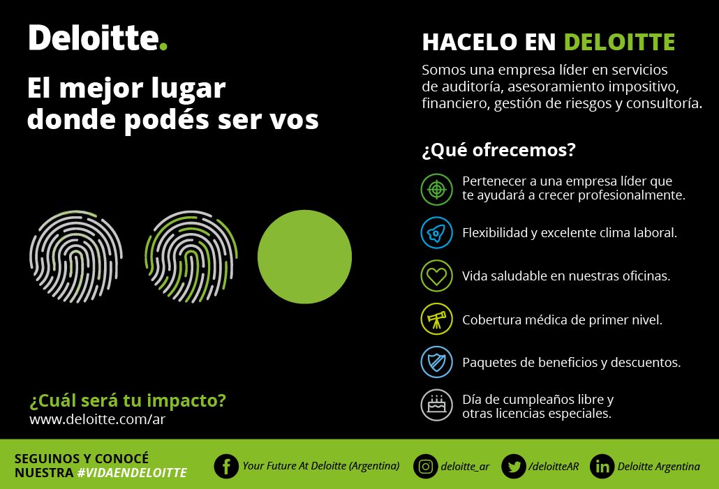 Trabajar en Deloitte - Empleos en Deloitte en Argentina - Bumeran.com.ar