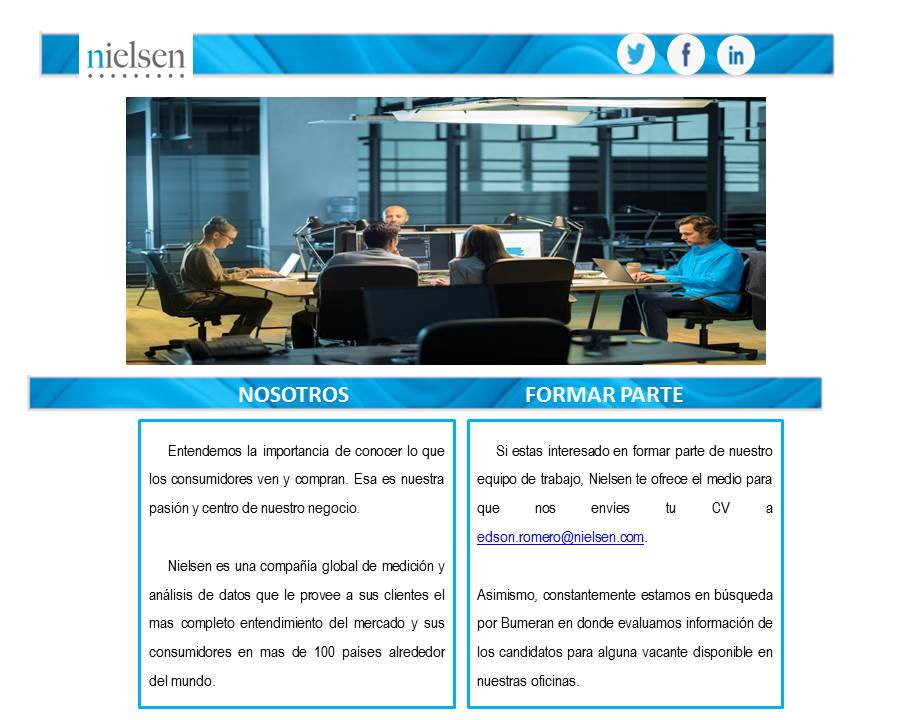 Trabajar en Nielsen - Empleos en Nielsen en Panamá - Konzerta.com